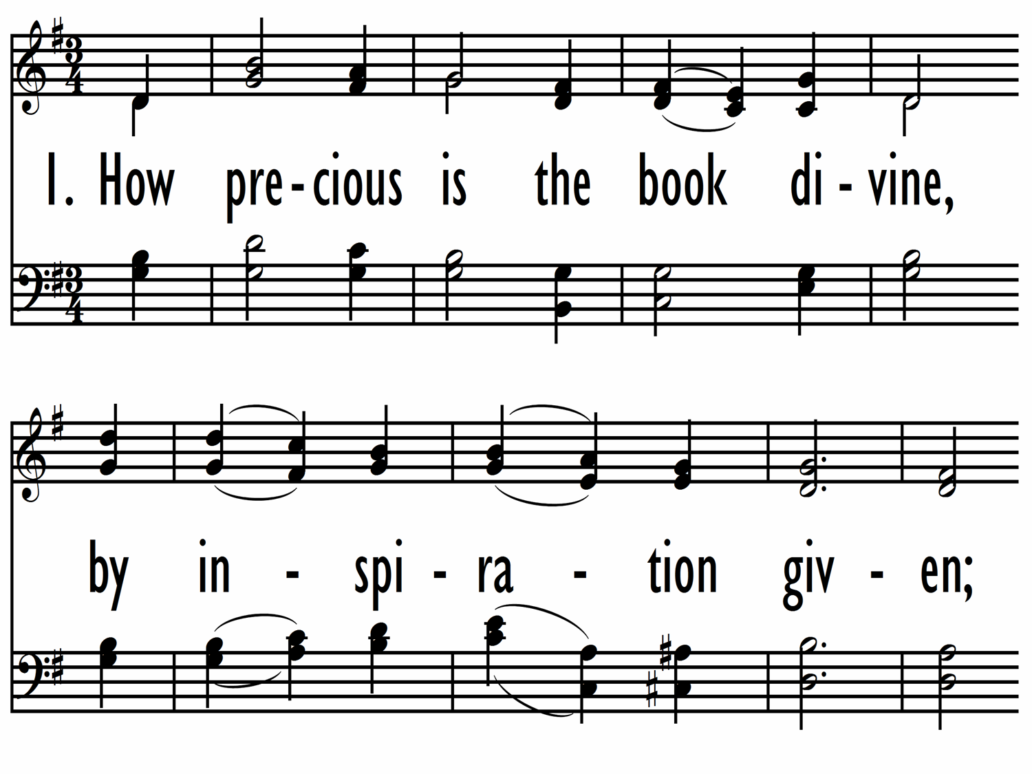 How Precious Is The Book Divine Trinity Hymnal 143 Hymnary Org